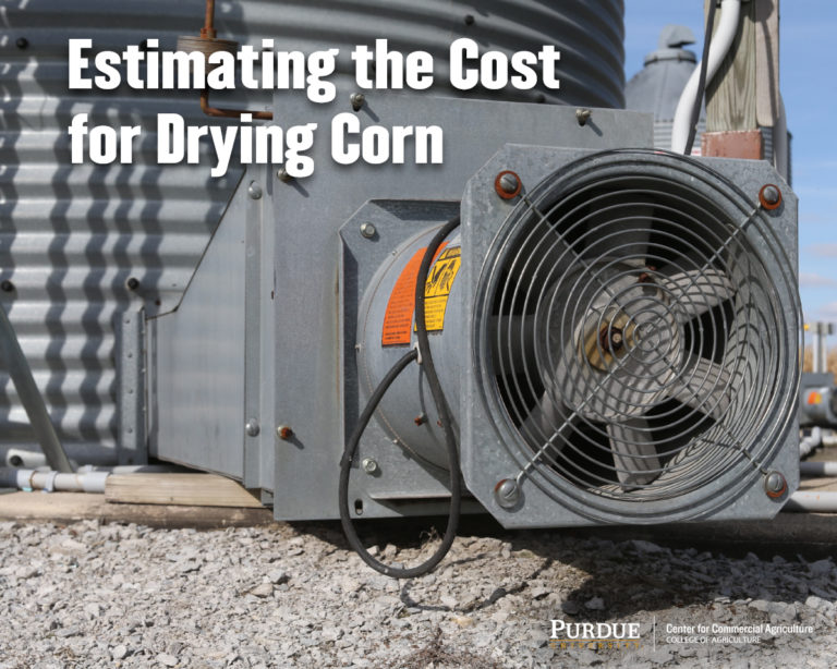Estimating the Cost for Drying Corn - Center for Commercial Agriculture