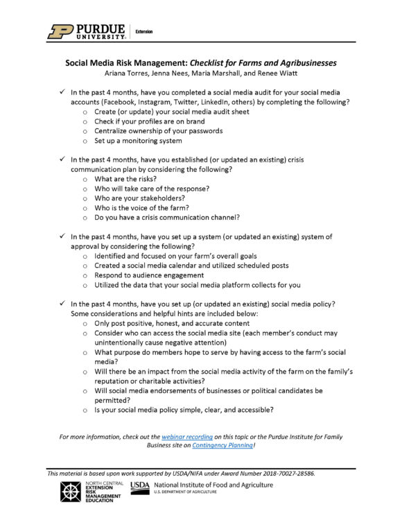 Social Media Risk Management & Contingency Planning - Center for ...