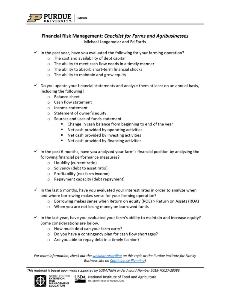 Financial Risk Management & Contingency Planning - Center for ...