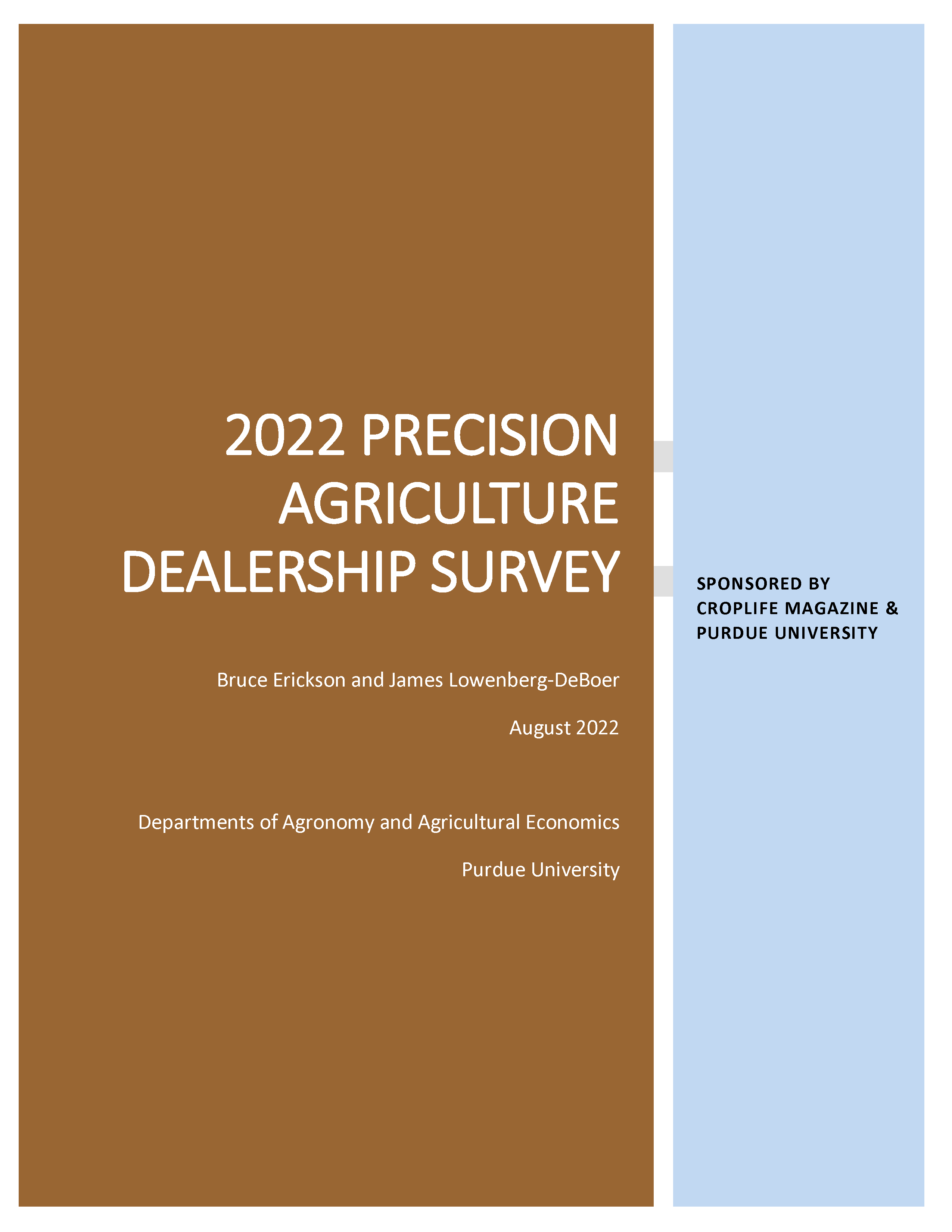 CropLife-Purdue Precision Agriculture Dealership Survey