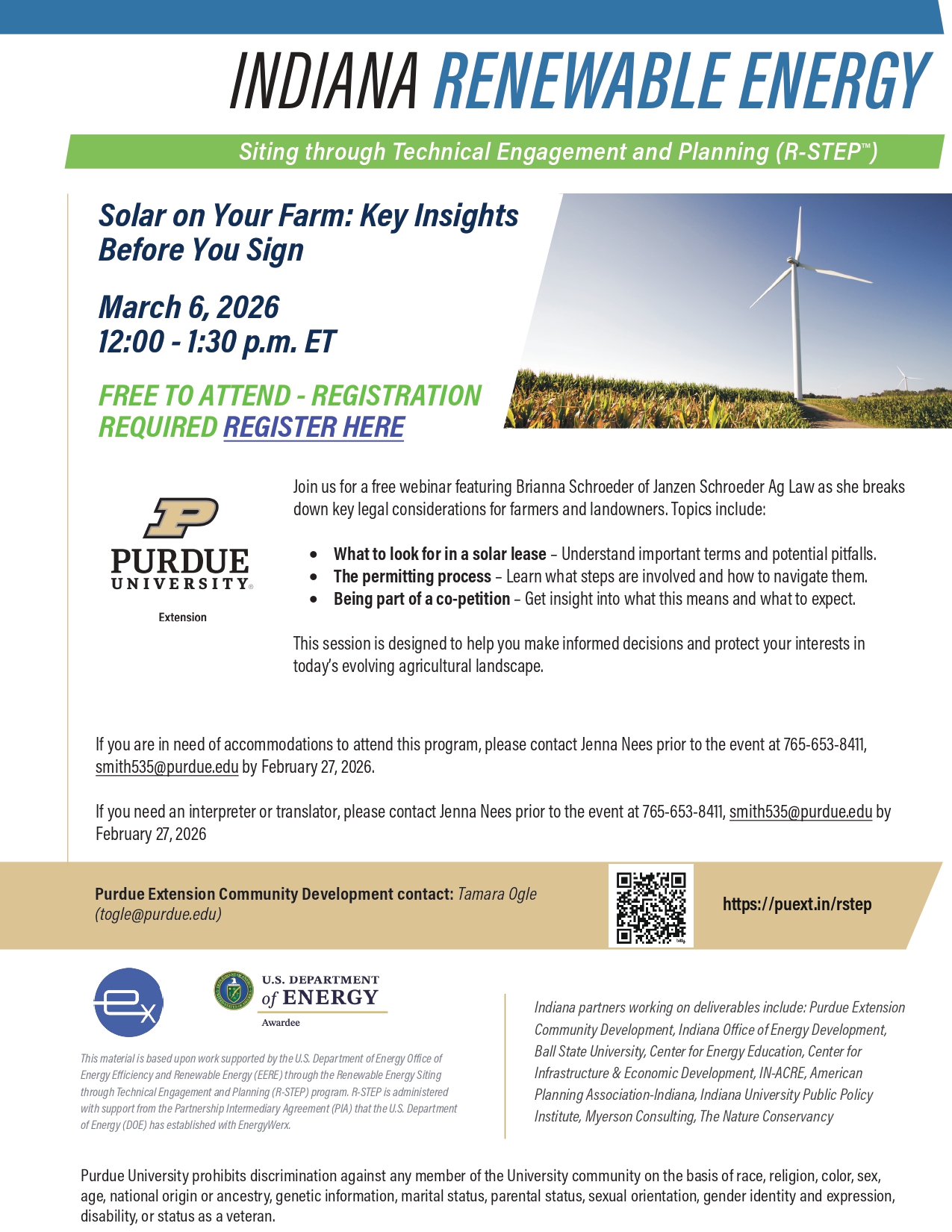 Solar on Your Farm: Key Insights Before You Sign R-STEP Webinar