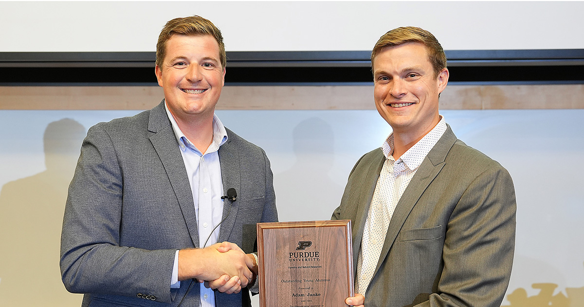 Adam Janke Named FNR Outstanding Young Alumnus